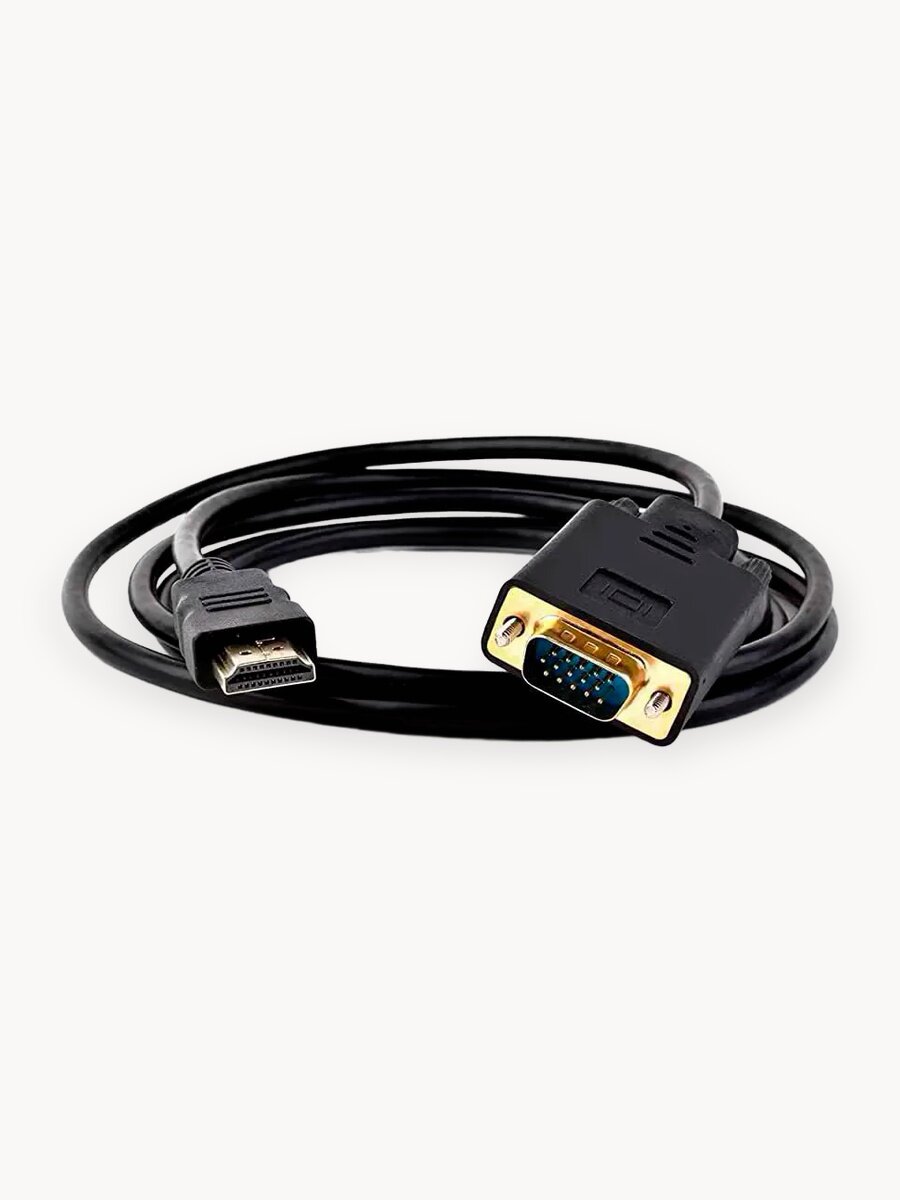 Кабель HDMI на VGA 1.8 метра Full HD 1080p 60Hz провод