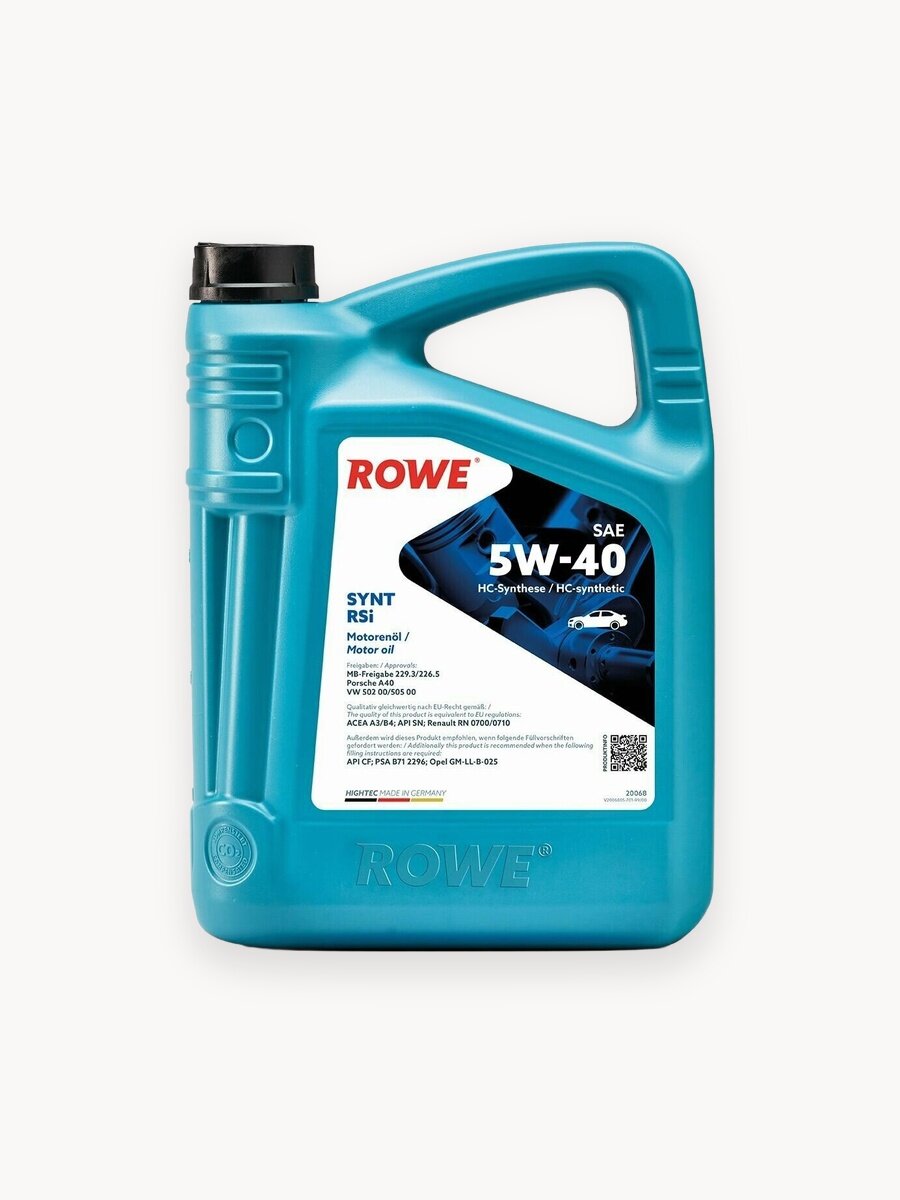 Моторное масло ROWE HIGHTEC SYNT RS i 5W-40 (4 л)