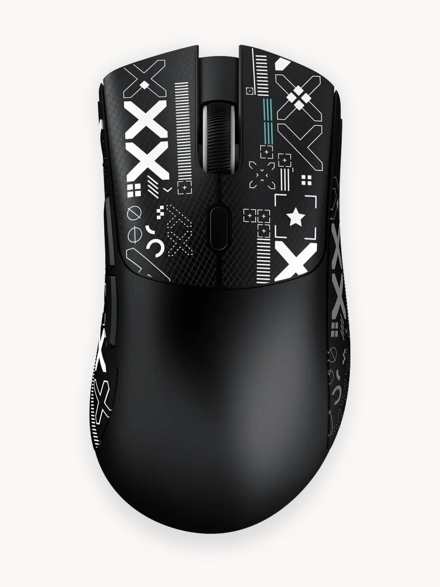 Игровая мышь ATTACK SHARK R1, беспроводная, черный цвет, сенсор Pixart 3311, черная