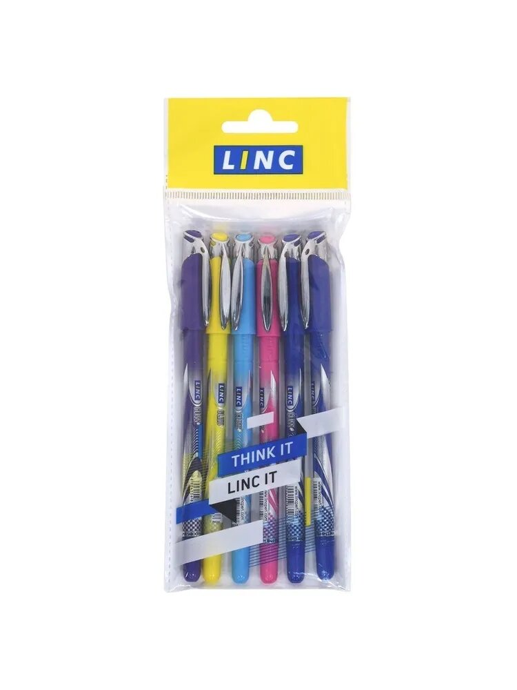 Linc 1210F-6B 6 шт Шариковая ручка, 0,35 мм, синяя