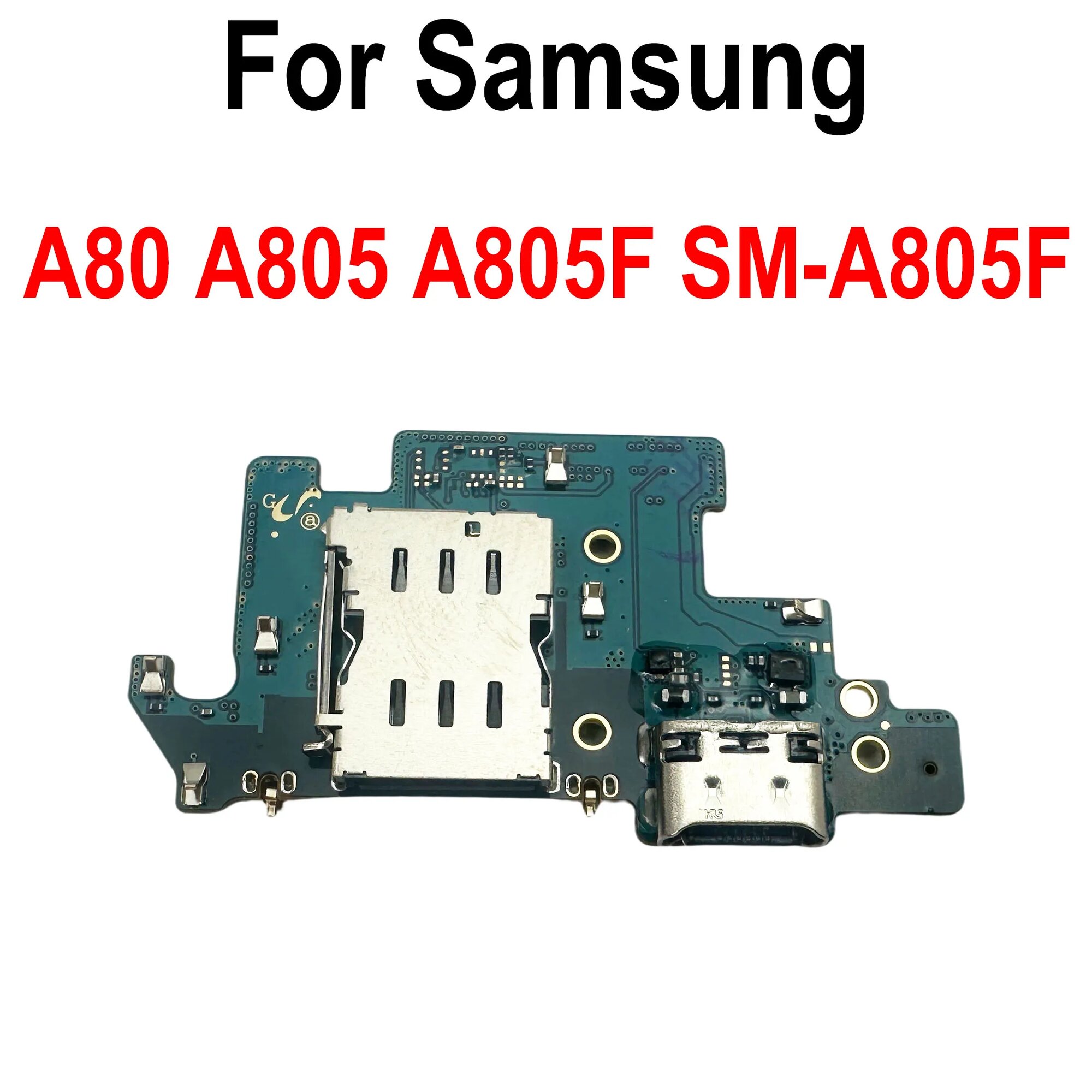 Порт зарядки, USB-док-станция, гибкий кабель для Samsung Galaxy A80 A805 A805F SM-A805F, зарядная плата