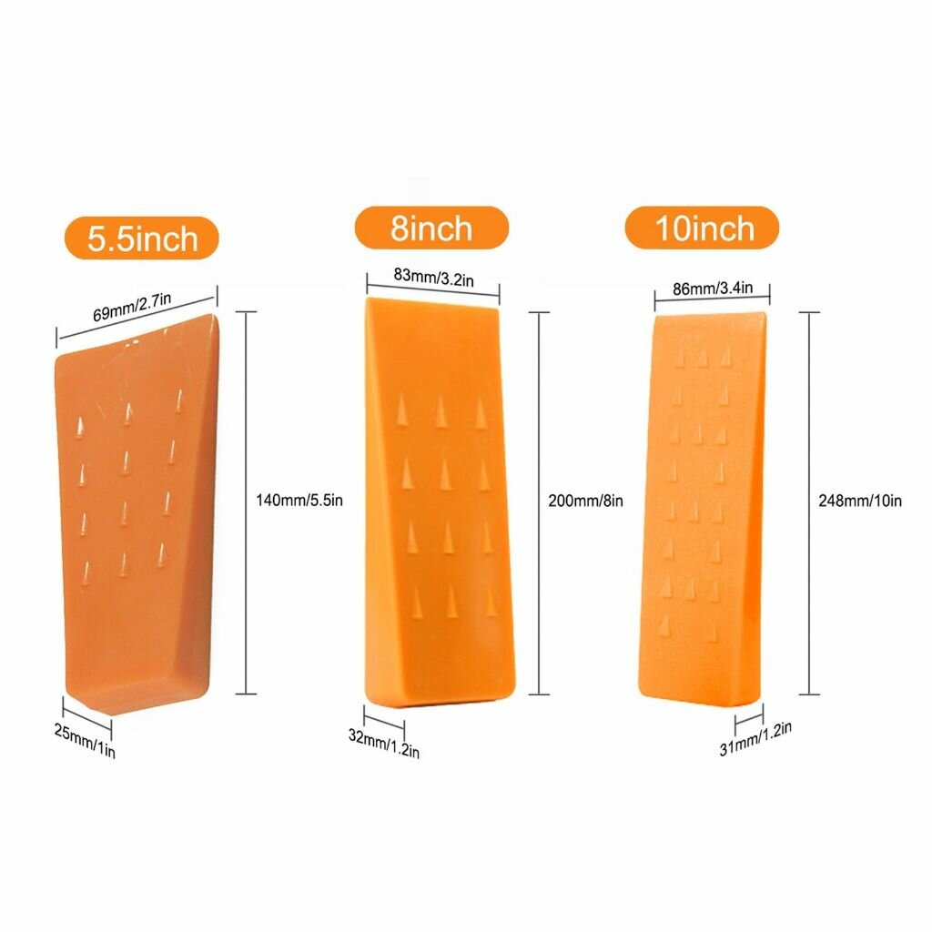 Эффективный деревянный клин, клинья для валки деревьев, режущее оборудование лесозаготовок, идеальные садовые лесохозяйственные работы-5,5 дюйма