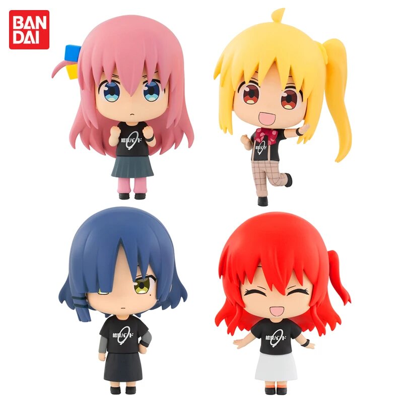Фигурки BANDAI Bocchi the Rock! Цвет: черный, 4 Gashapon