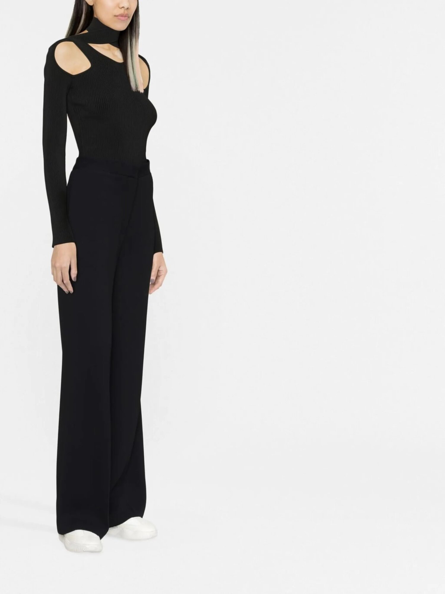 Брюки буткат Stella McCartney bootcut, размер 40, черный — фото 1