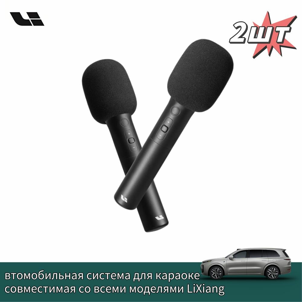 Беспроводной микрофон для караоке в машину с шумоподавлением, чистый звук, версии на 2 и 4 человека, идеально для дороги