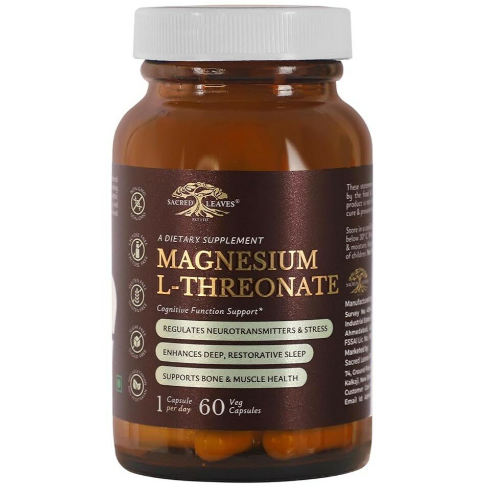 Магний L-треонат 650 мг. Сакред Ливс Magnesium L-Threonate Sacred Leaves