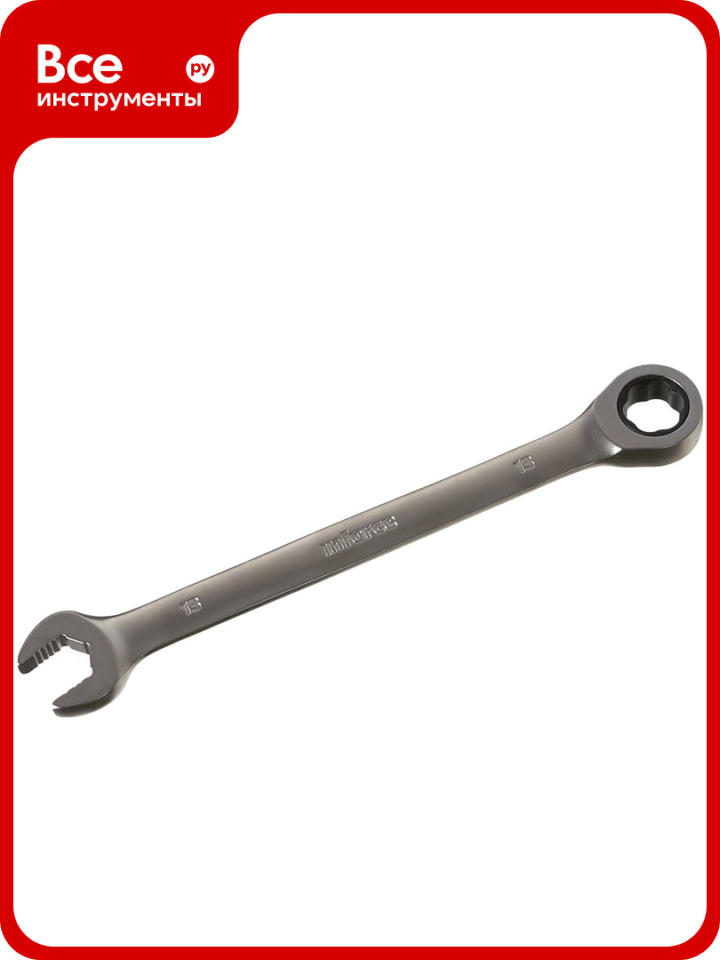 Комбинированный трещоточный ключ 13мм Inforce, Сталь Cr-V, 72 зуба, профессиональный, 06-05-82, из прочной