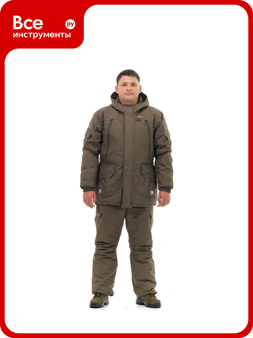 Демисезонный костюм для рыбалки Grayling Скат -15, хаки, р. 64-66, рост 182-188, демисезонной рыбалки