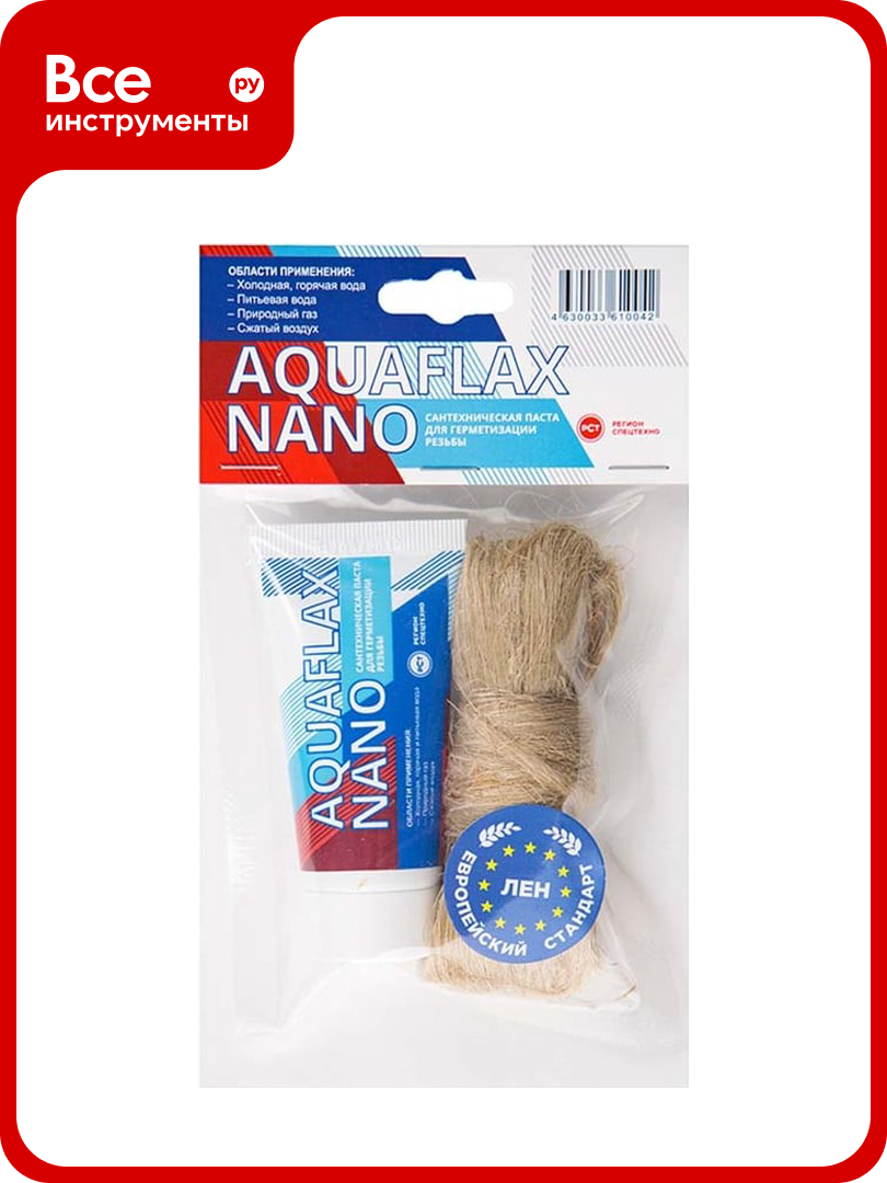 Паста для льна, Aquaflax nano 04053, 30гр тюбик+ 15гр лен (евро) 4630009040538