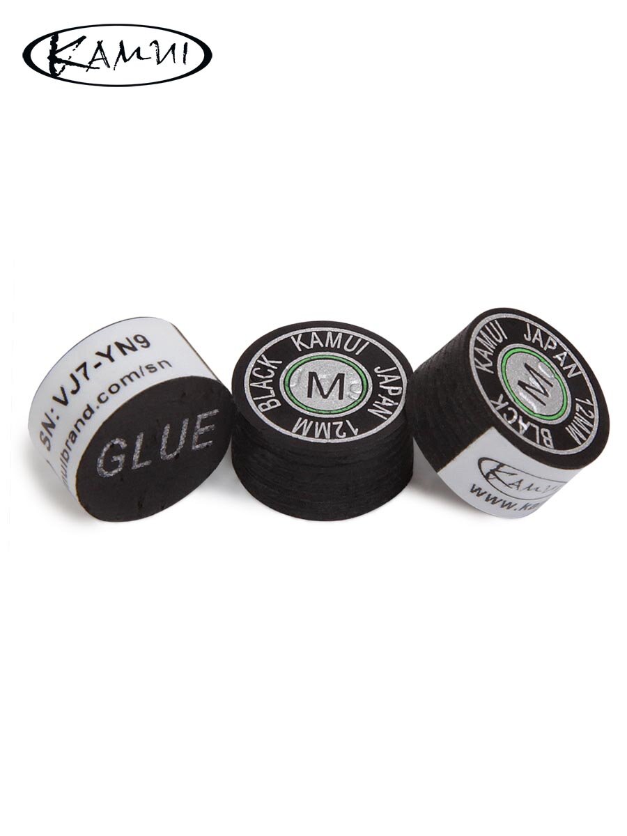 Наклейка для кия Kamui Black 12 мм Medium, многослойная, 1 шт.
