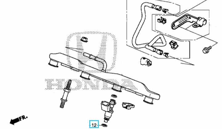 Уплотнительное кольцо 7.45х3.61; Артикул Honda: 91302PNA003 (Оригинал)