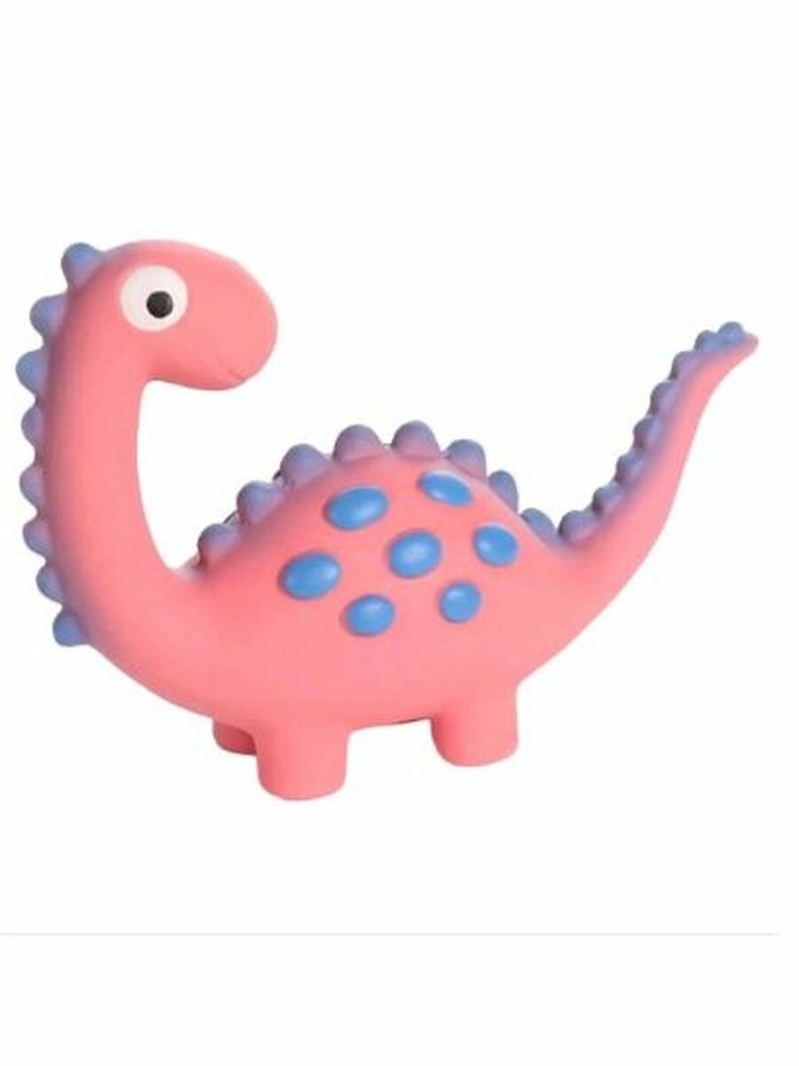 Flamingo игрушка для собак динозавр Puga, розовый 15см