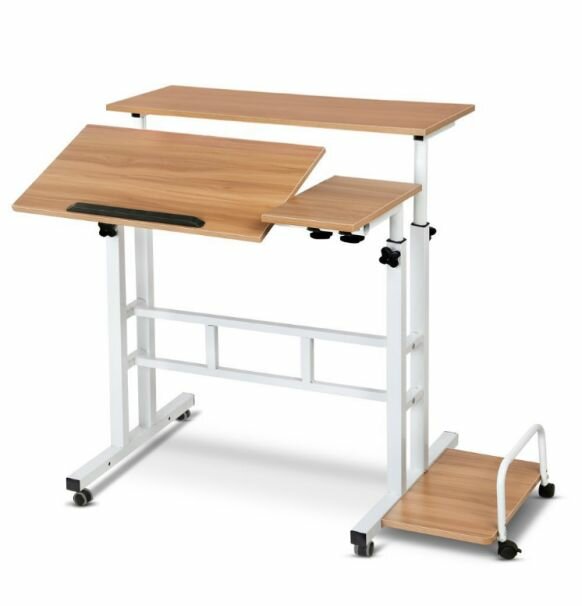 DLLL DLLL Компьютерный стол, Подъемный столик для кровати,80х60х115 см