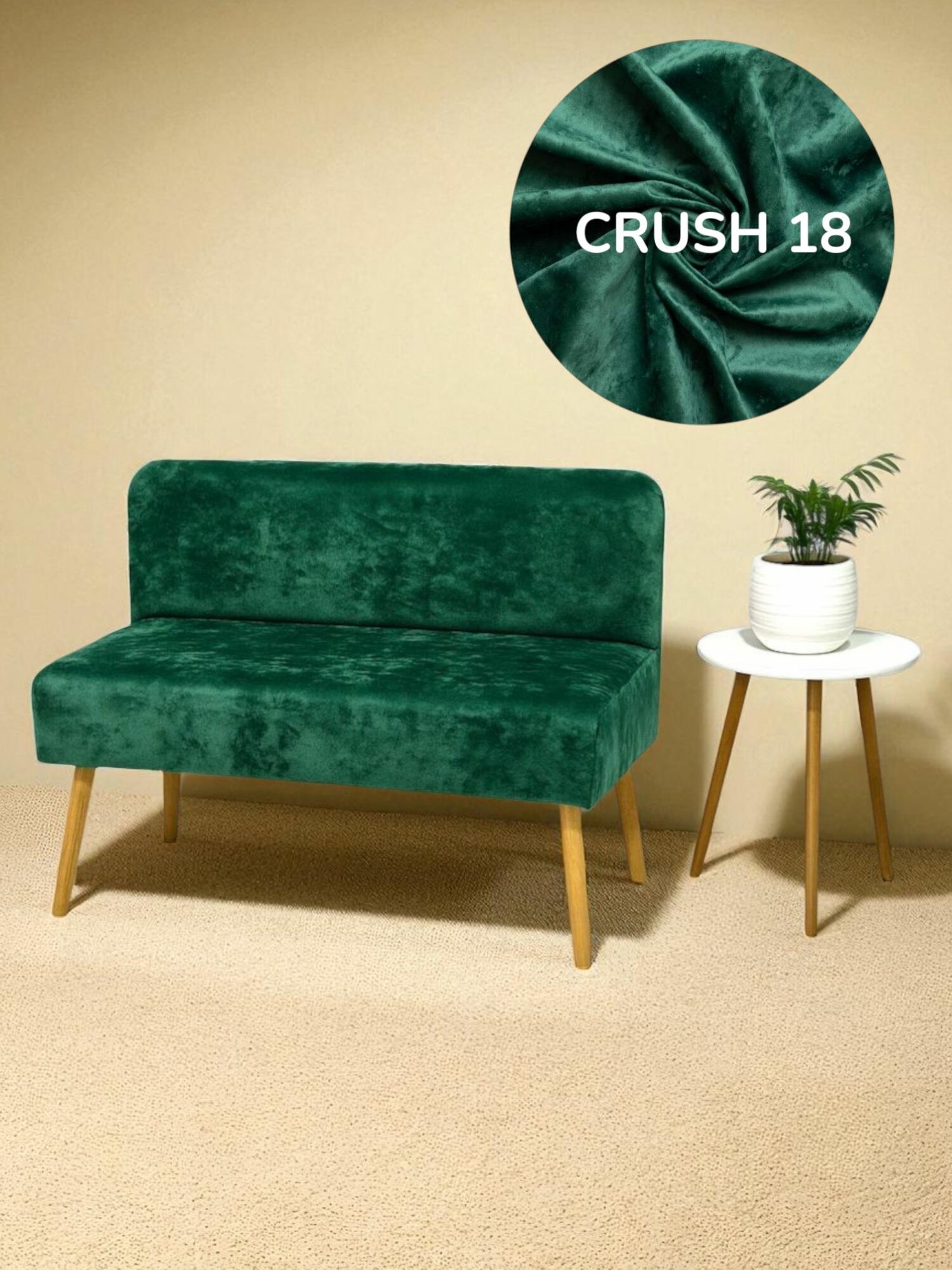 Диван на кухню Эли диван прямой (кухню, офис, прихожую, балкон) велюр зеленый Crush 18