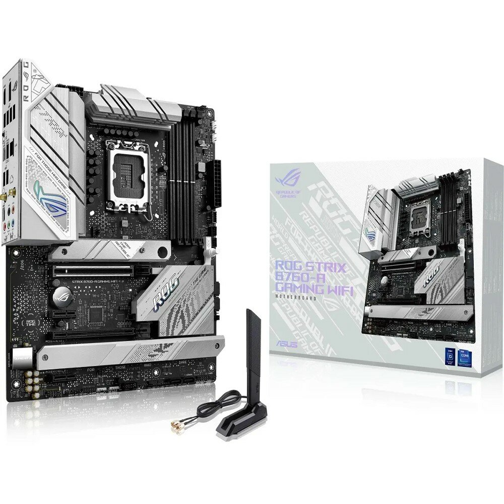ASUS Материнская плата ROG STRIX B760-A GAMING WIFI LGA 1700 4хDDR V 3хM.2