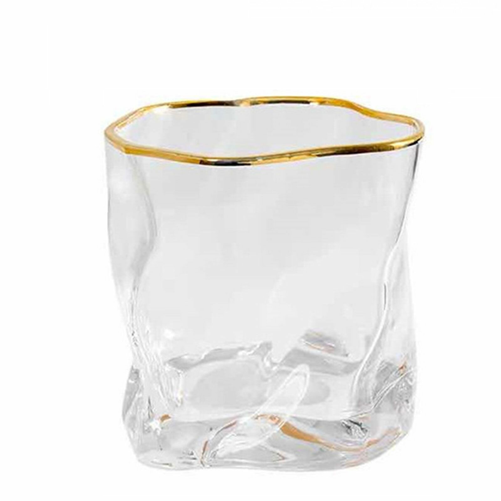 Бокал для виски неправильной "Скручивающий стакан" (сок, молоко, алкоголь) формы прозрачный 200 мл