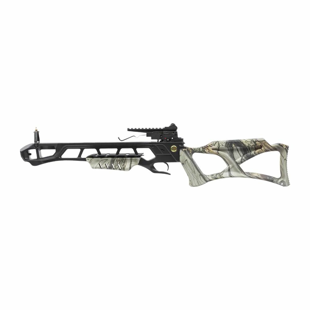 Приклад для арбалета Man Kung XB23, рекурсивный, god camo, кивер, стрелы 4 шт, прицел, крепеж