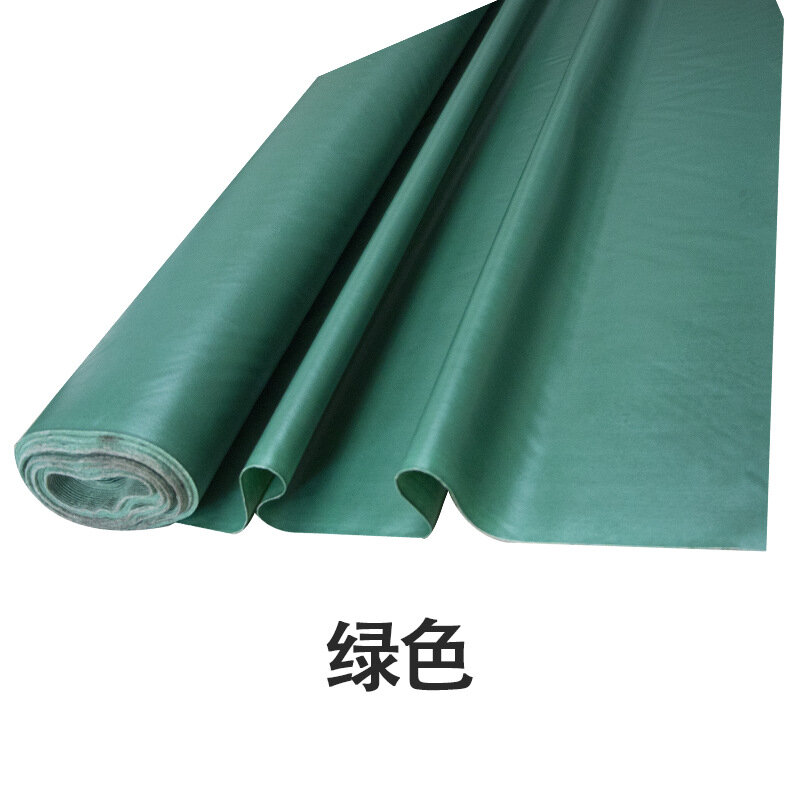 Брезент, ПВХ, трехслойный, непромокаемый, зеленый, 2x1 м