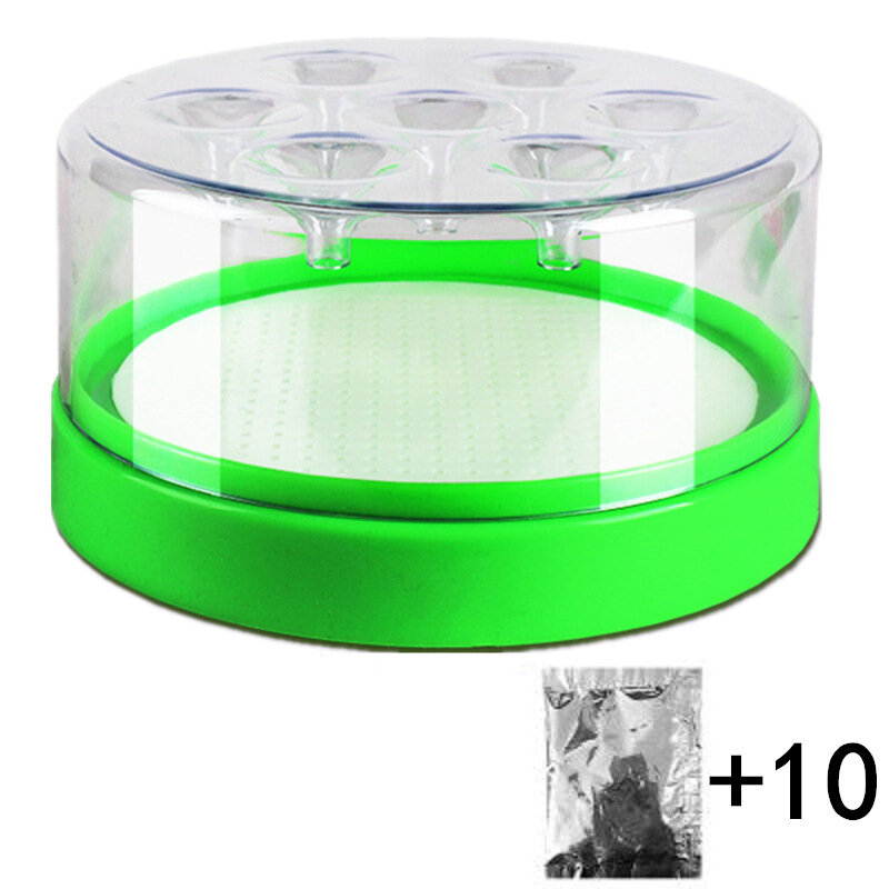 Клетка для мух, бесшумная, 10 приманок в комплекте