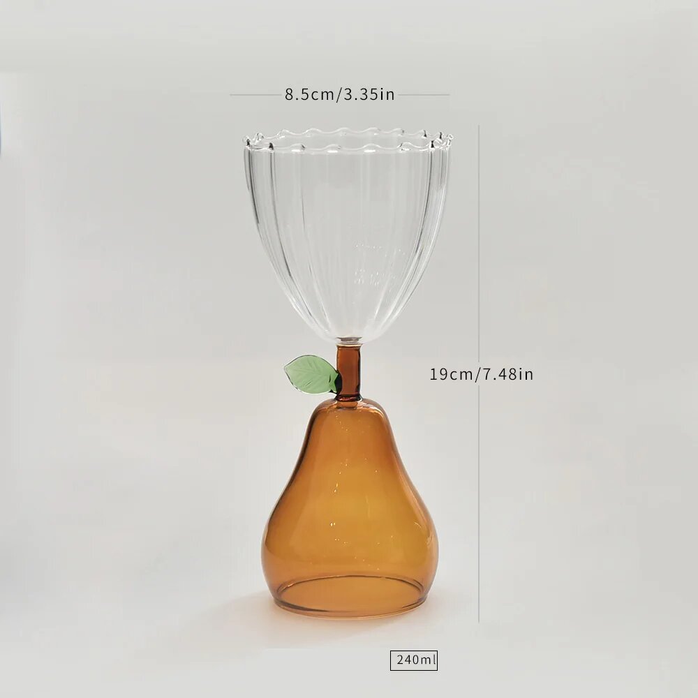 Стеклянный бокал скандинавского дизайна 240 мл