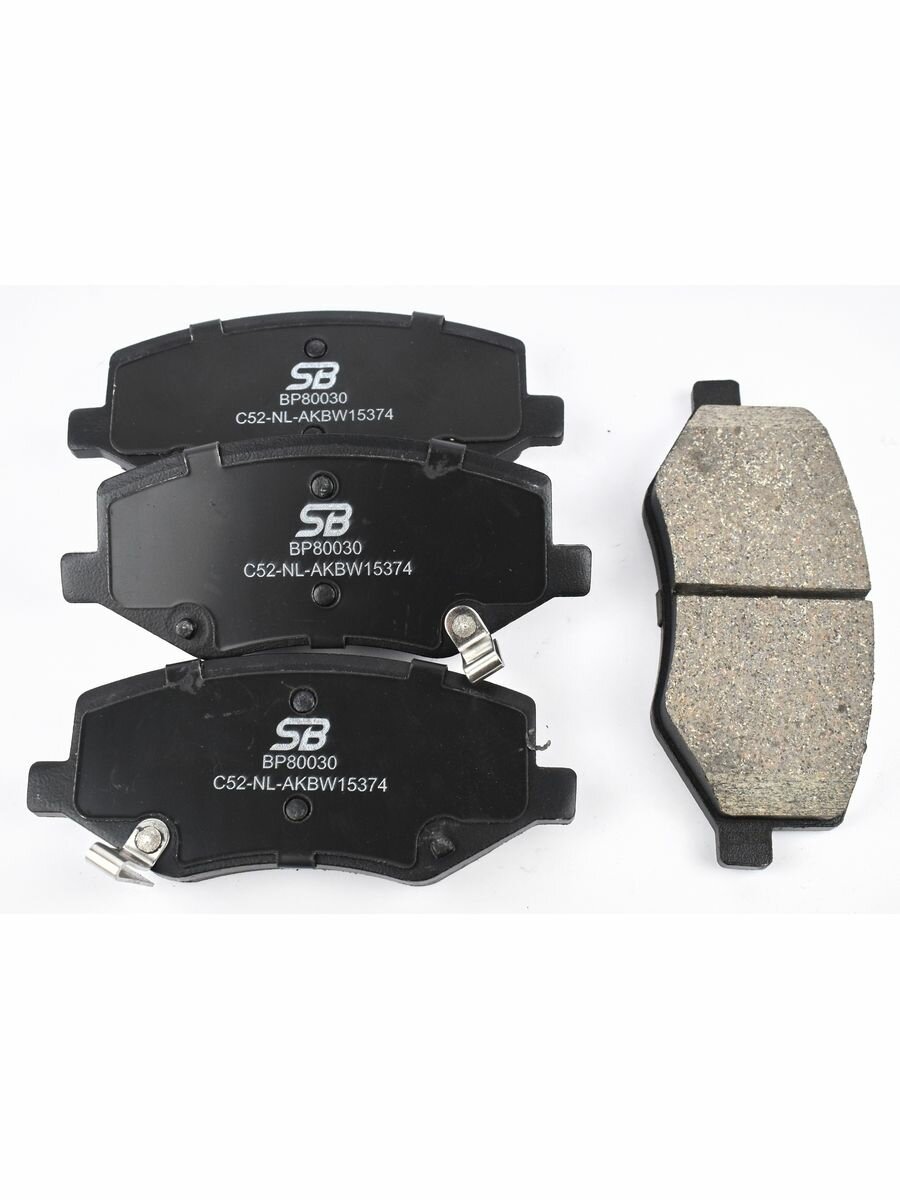 Колодки тормозные дисковые передние для а/м JAC JS3, JS4; MOSKVICH 3, SB NAGAMOCHI BP80030