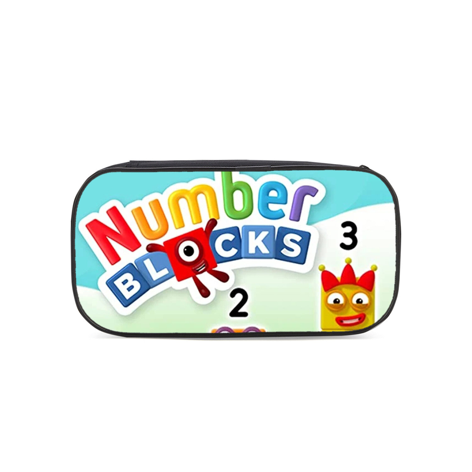 Пенал Numberblocks 2023, для цифровых строительных блоков, полиэстер, на молнии