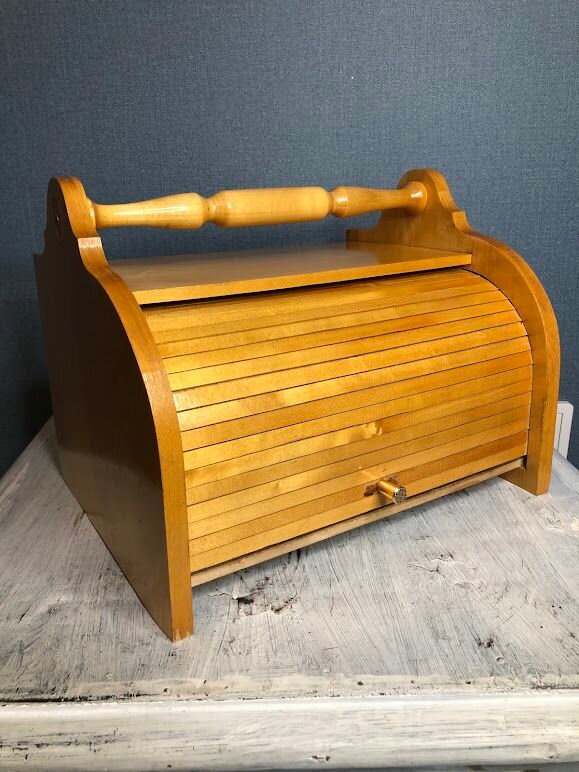 Хлебница винтажная, СССР, изг. Исправительная Колония №3, Уфа, дерево