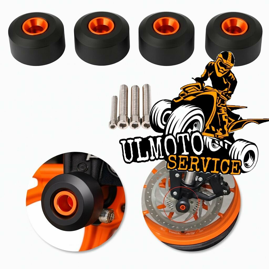 Накладки на переднюю и заднюю ось колеса для KTM Duke 125 200 250 390, RC 125 200 250 390