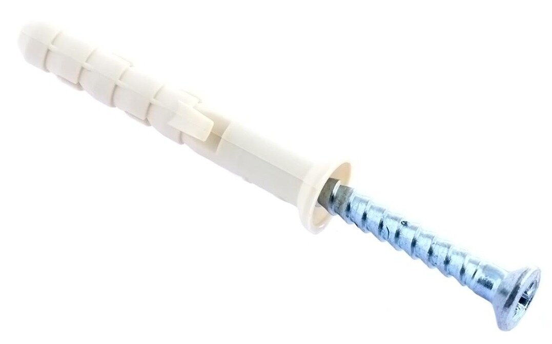 Дюбель гвоздь Стройбат потайной, нейлоновый, 6×40мм, 18шт. в упаковке / крепеж и фурнитура