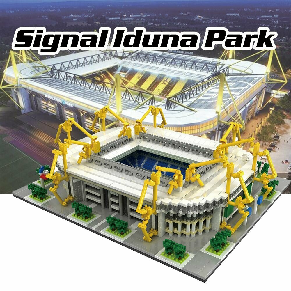 9912-4 Комплект атомных строительных блоков футбольного стадиона Signal Iduna Park