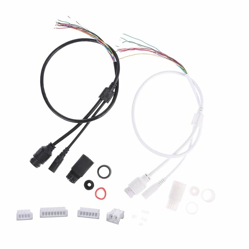 Модуль сетевой камеры видеонаблюдения POE IP, печатная плата, видеокабель питания с разъемами RJ45 длиной 70 см и водонепроницаемым кабелем Terminlas