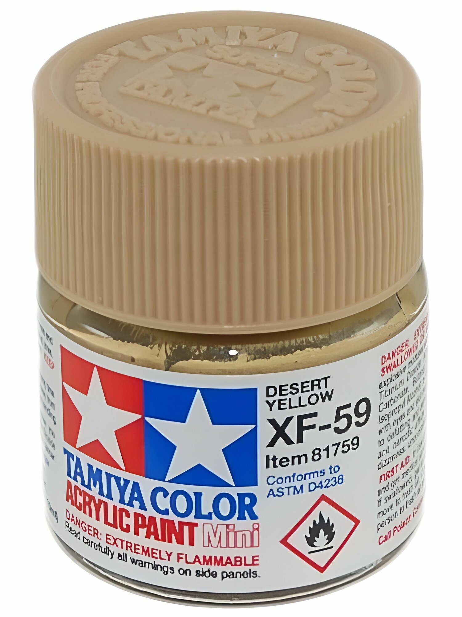 XF-59 Desert Yellow ( Желтая песочная ) акриловая краска, 10 мл.