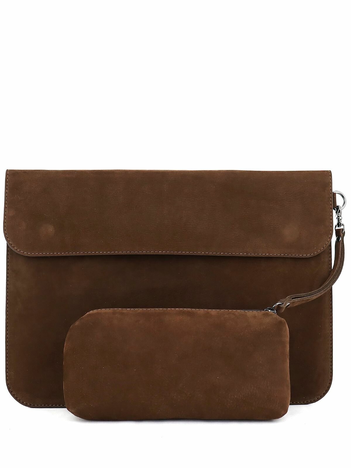 Чехол для ноутбука, макбука (MacBook) 14 дюймов замшевый натуральная кожа, Solo