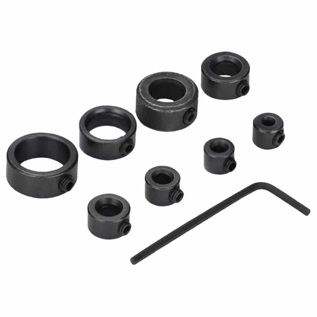 Набор ограничителей глубины сверл 8 шт. 3-16 мм с ключом