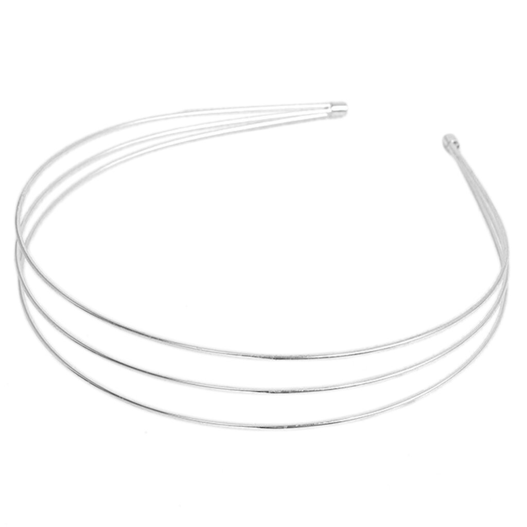 Универсальная повязка на голову - три ряда серебряных нитей