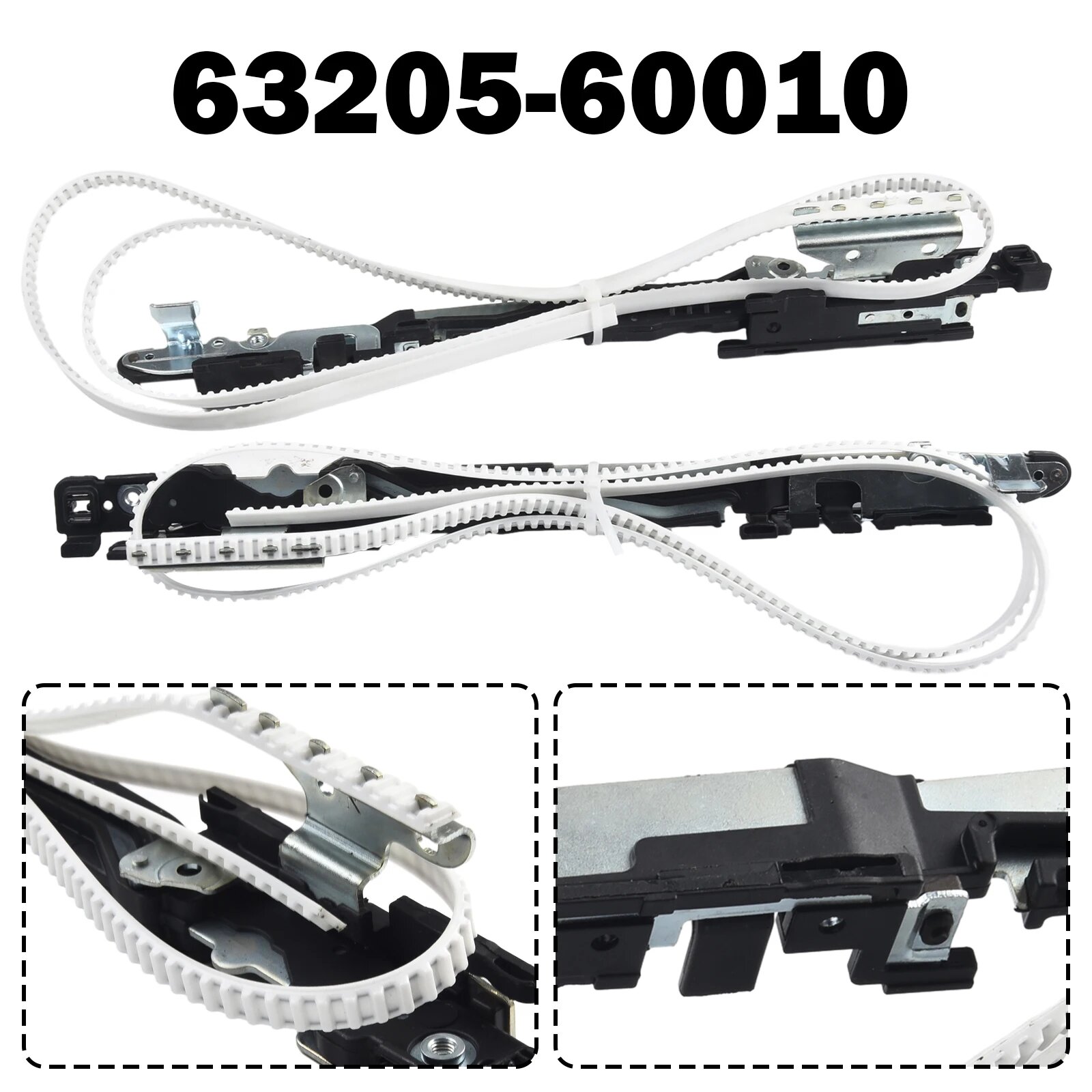 Кабели для люка с подъемными рычагами, аксессуары, черные и белые детали, пластиковые сменные автомобильные 2 шт, 63205-60010