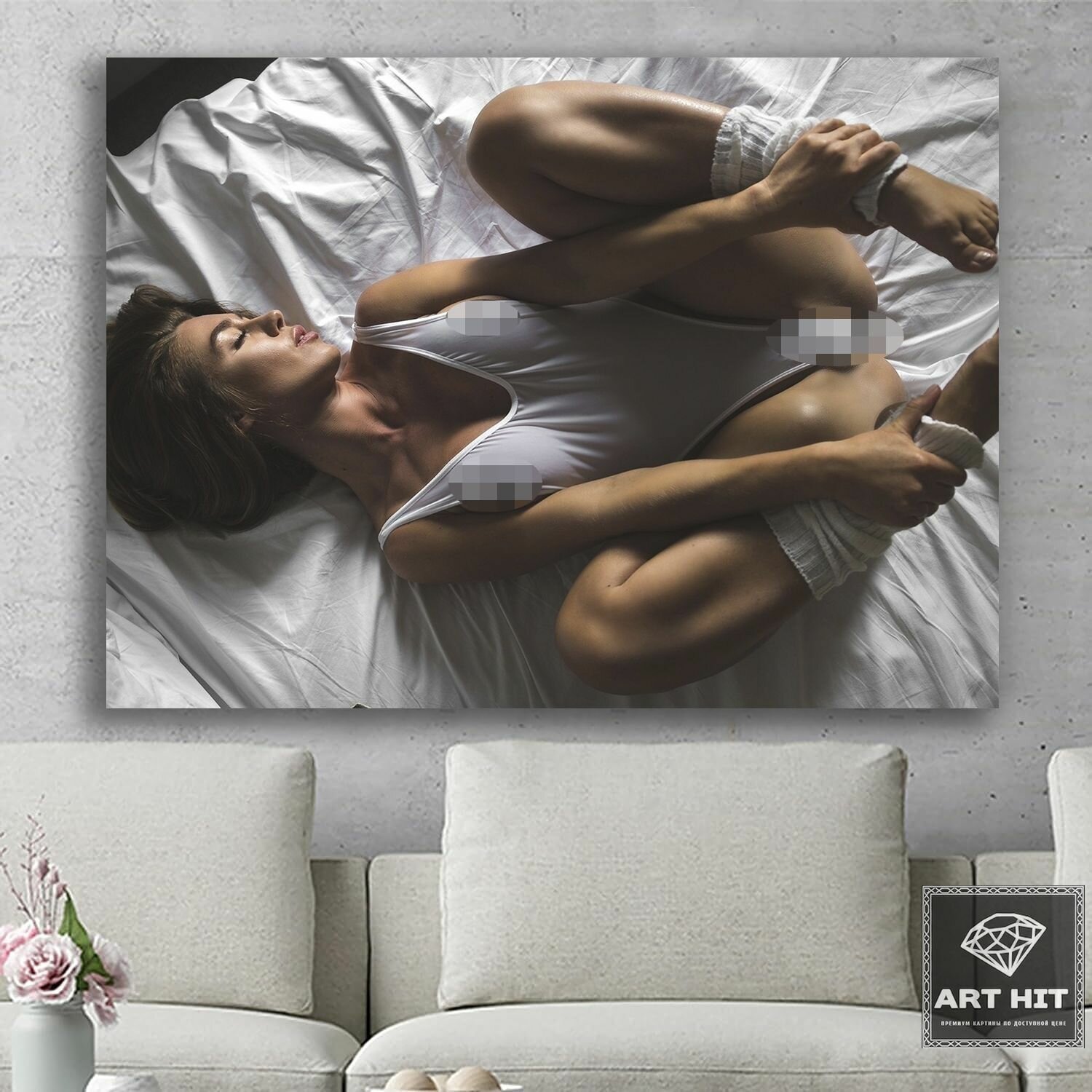 Картина голая девушка, эротика, 20х30 см.