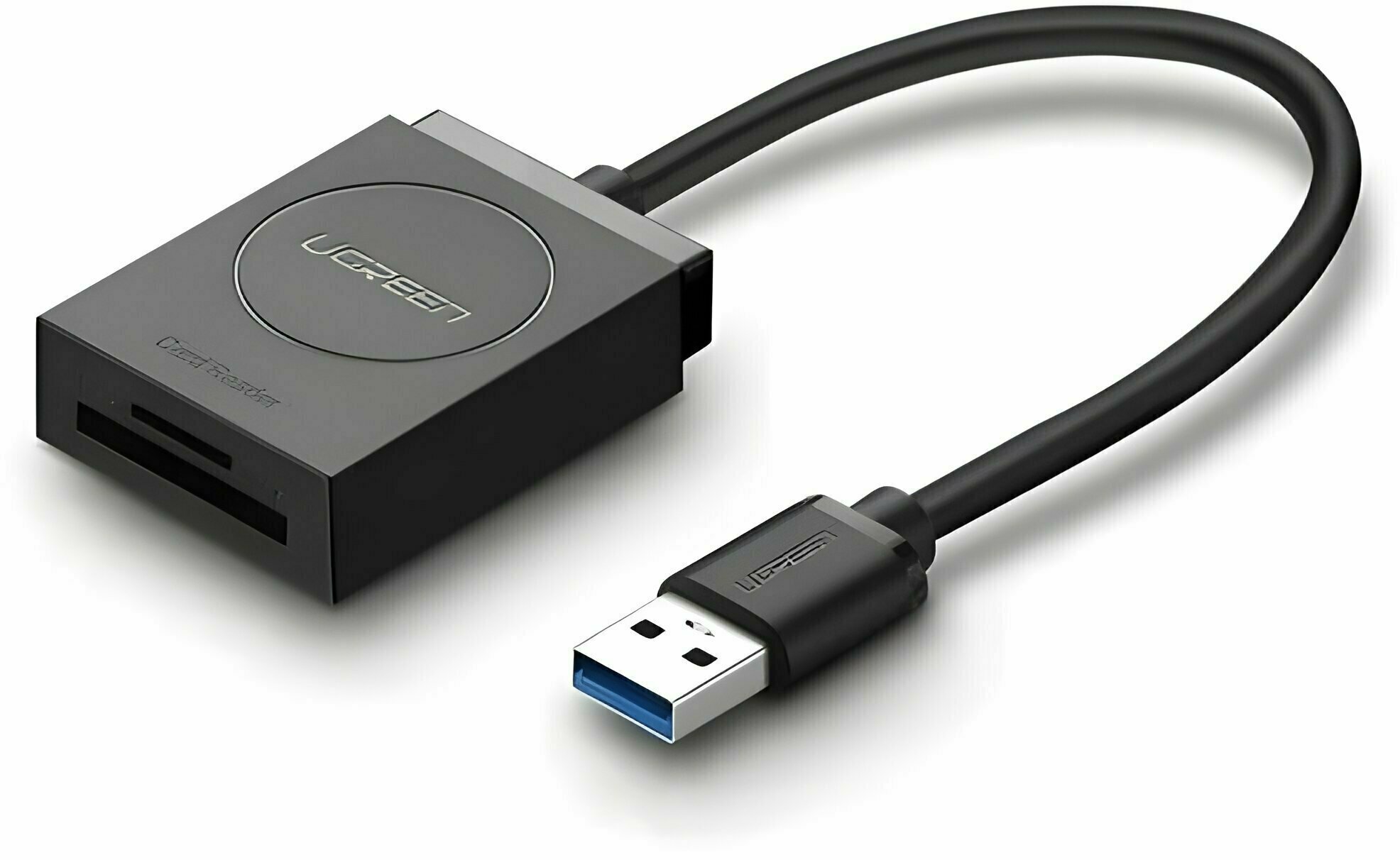 Кардридер Ugreen CR127, для SD, TF, USB 3,0, чёрный