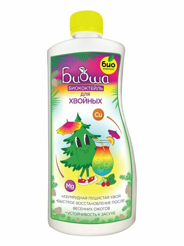 Биококтейль для хвойных растений , удобрение Биоша Био-комплекс, 1 л