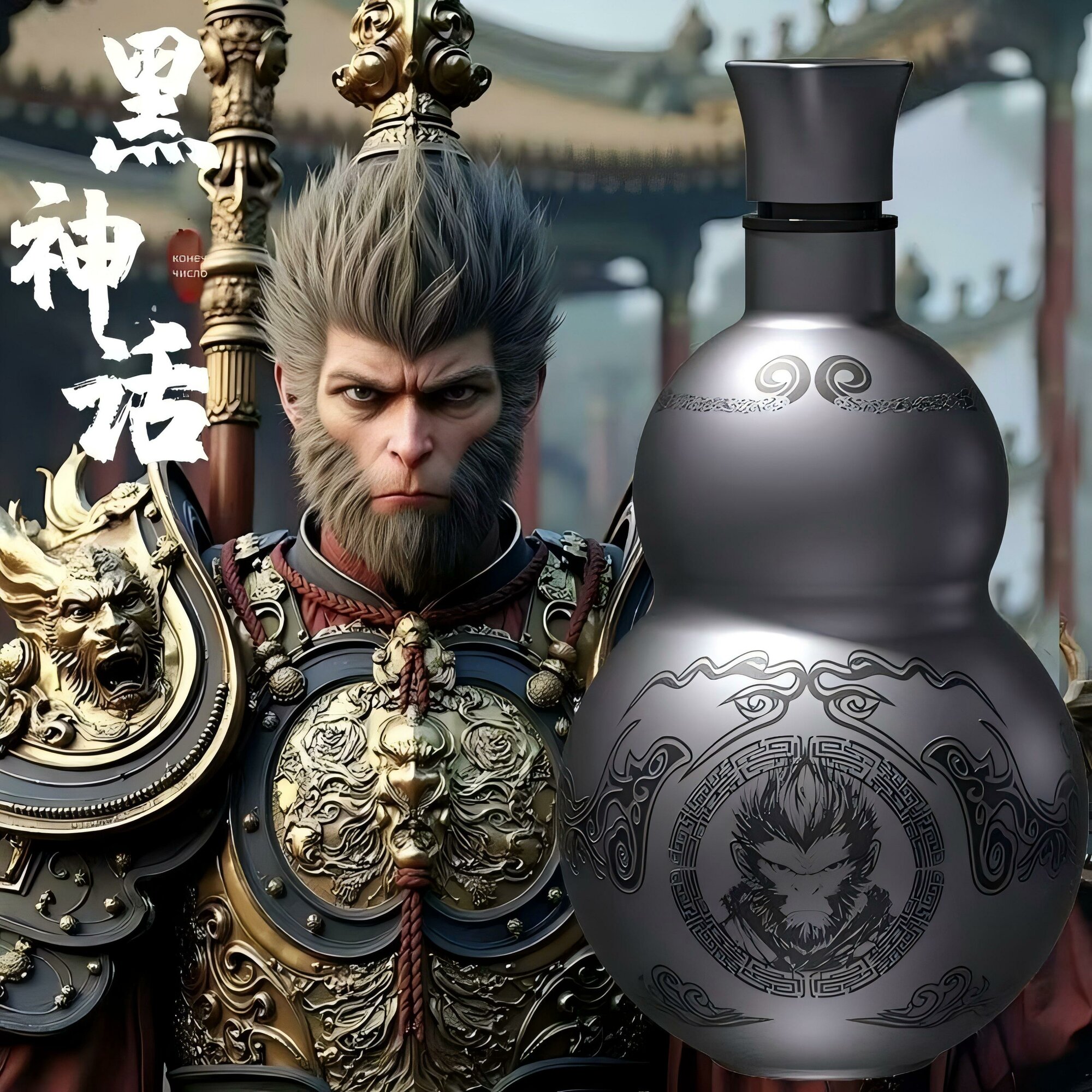 Термос "Небесный Судьбоносец", нержавеющая сталь, серый/чёрный, 550г, 750мл