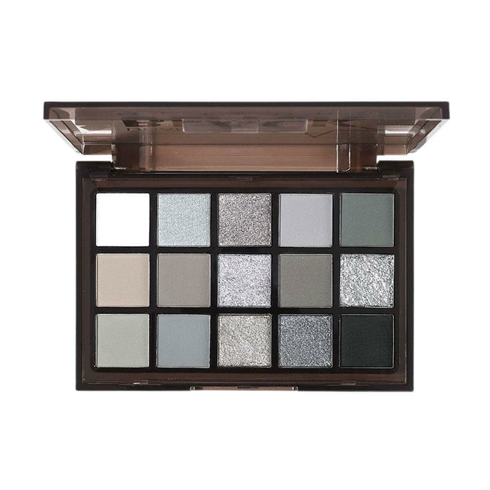 15-цветная Матовый черный тарелка для теней для век