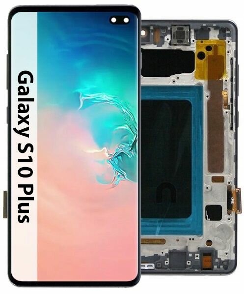 Дисплей для Samsung G975F (S10+) модуль с рамкой Черный - (In-Cell)