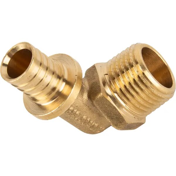 Угол комбинированный 90° Ростерм 1/2"x16 мм НР латунь