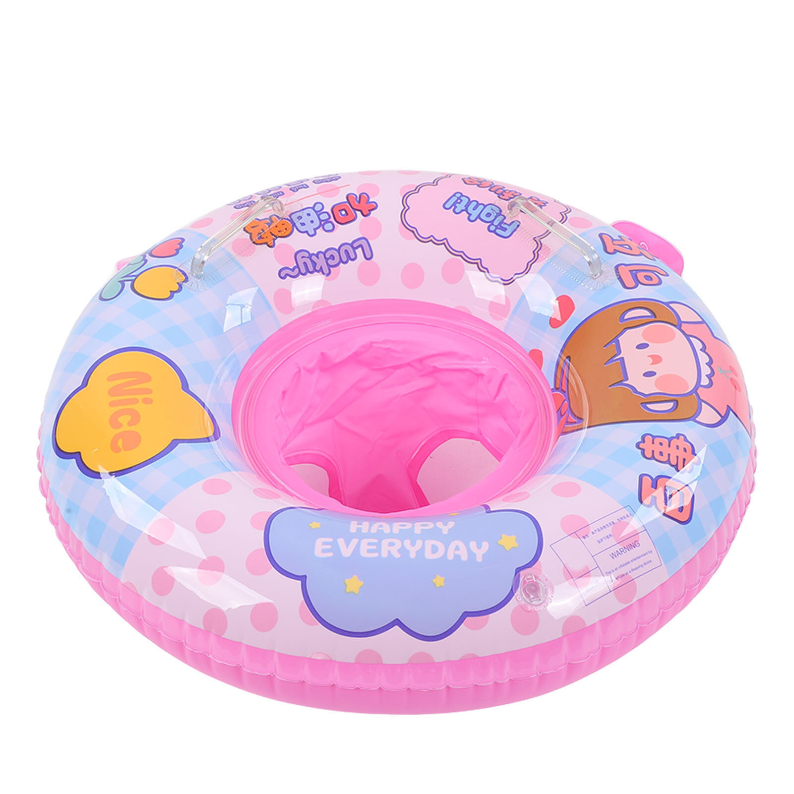 Детский бассейн поплавок детские младенцы малыши счастливая форма утки круглый утолщение безопасности вода для бассейна плавание плавание кольцо