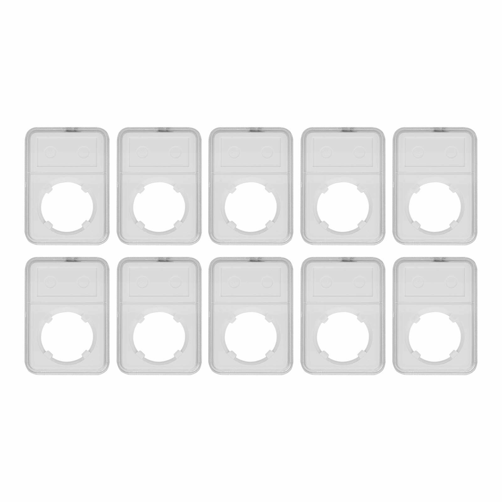10 шт. Прозрачный защитный футляр для монет, износостойкий, экологичный пластиковый футляр для хранения монет