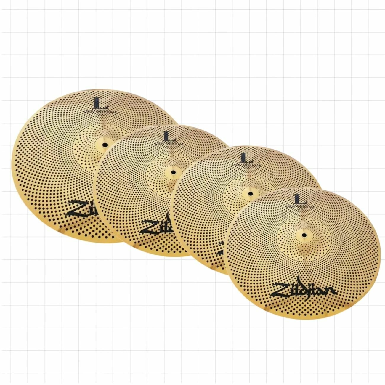 Комплект тихих тарелок для ударных Zildjian 14+14+16+18+20