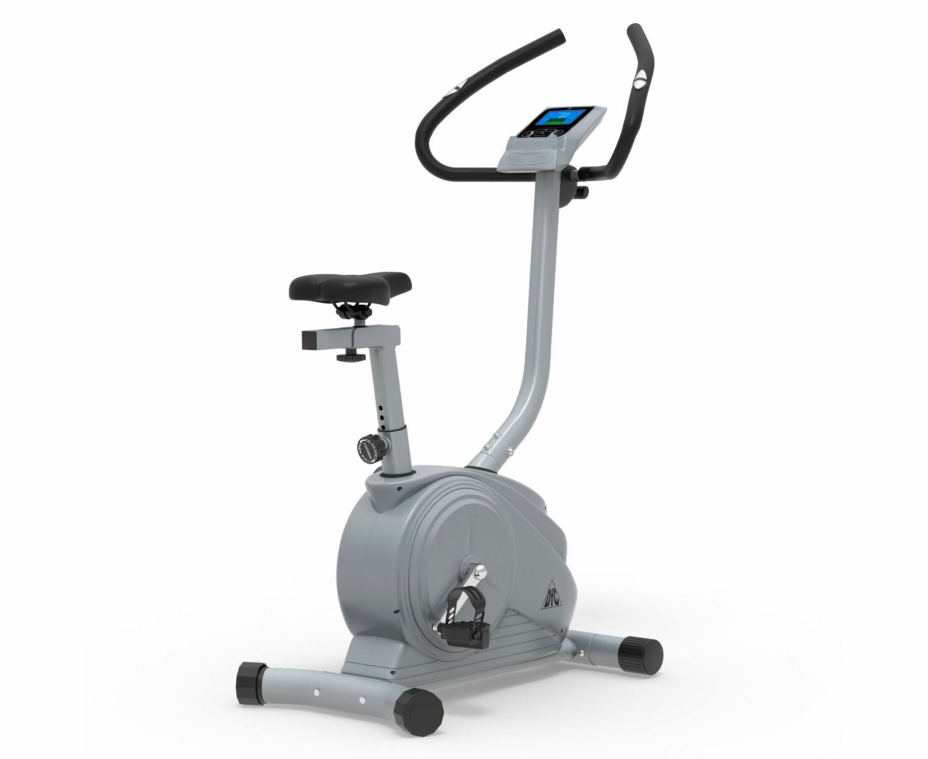 Велотренажер DFC B6233P, вертикальный, 16 уровней нагрузки, серый