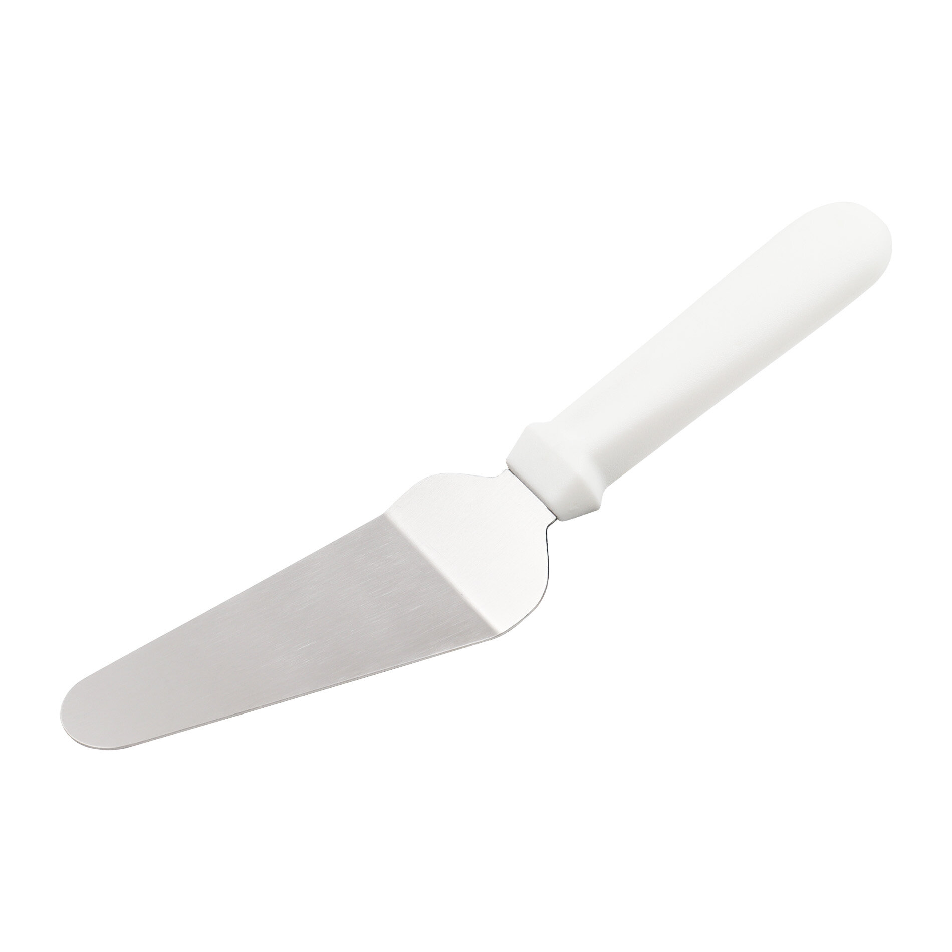 Лопатка треугольная кухонная, металлическая, рабочая поверхность 11х5см общ. L-26см, пластиковая ручка, Dali
