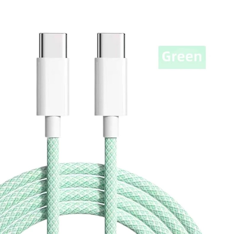 Оригинальный кабель USB-C для быстрой зарядки PD мощностью 60 Вт для iPhone 16 15 Pro Max Type-C к Type-C Huawei Xiaomi Samsung Кабель для быстрой зарядки