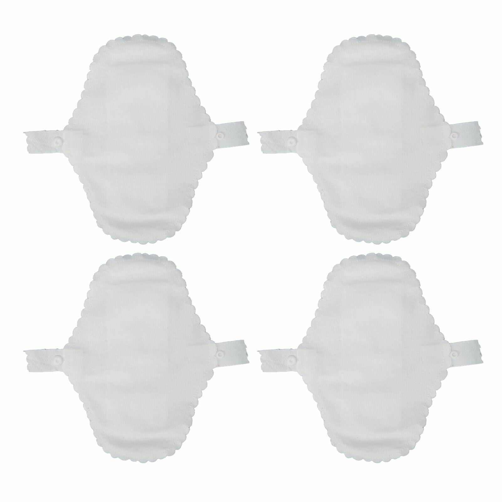 4шт моющиеся менструальные прокладки герметичные дышащие сильно впитывающие хлопковые многоразовые гигиенические прокладки универсальные для женщин